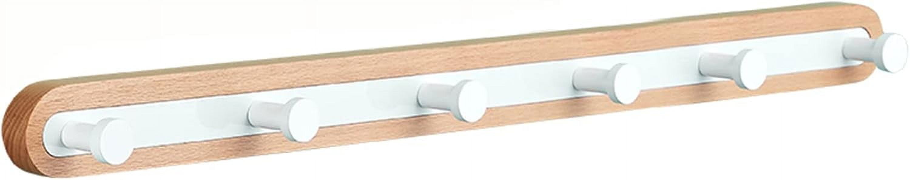 Coat Hooks Wall Mounted, Walnut Heavy Duty Wall Hooks for Hanging Coats ...