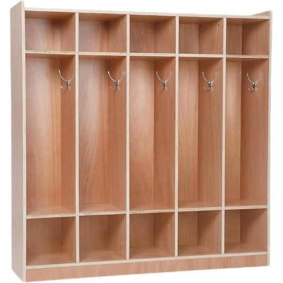 Coat Locker Cabinet with Wheels for Classroom & Daycare, 80lb Smooth ...
