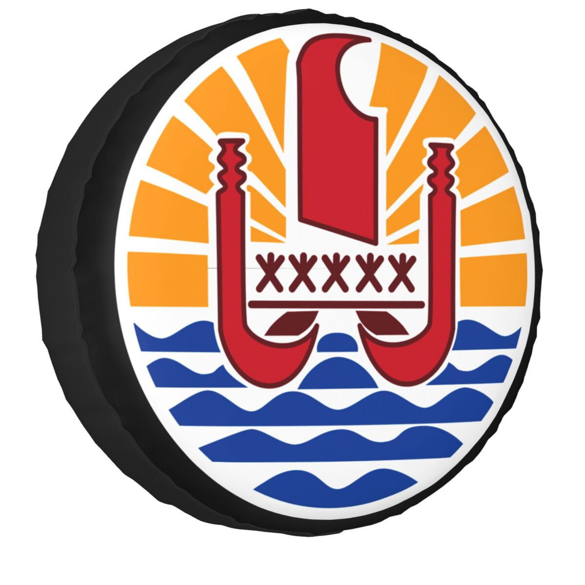Coat Of Arms Of French Polynesia Spare Wheel Tire Cover Universal for ...