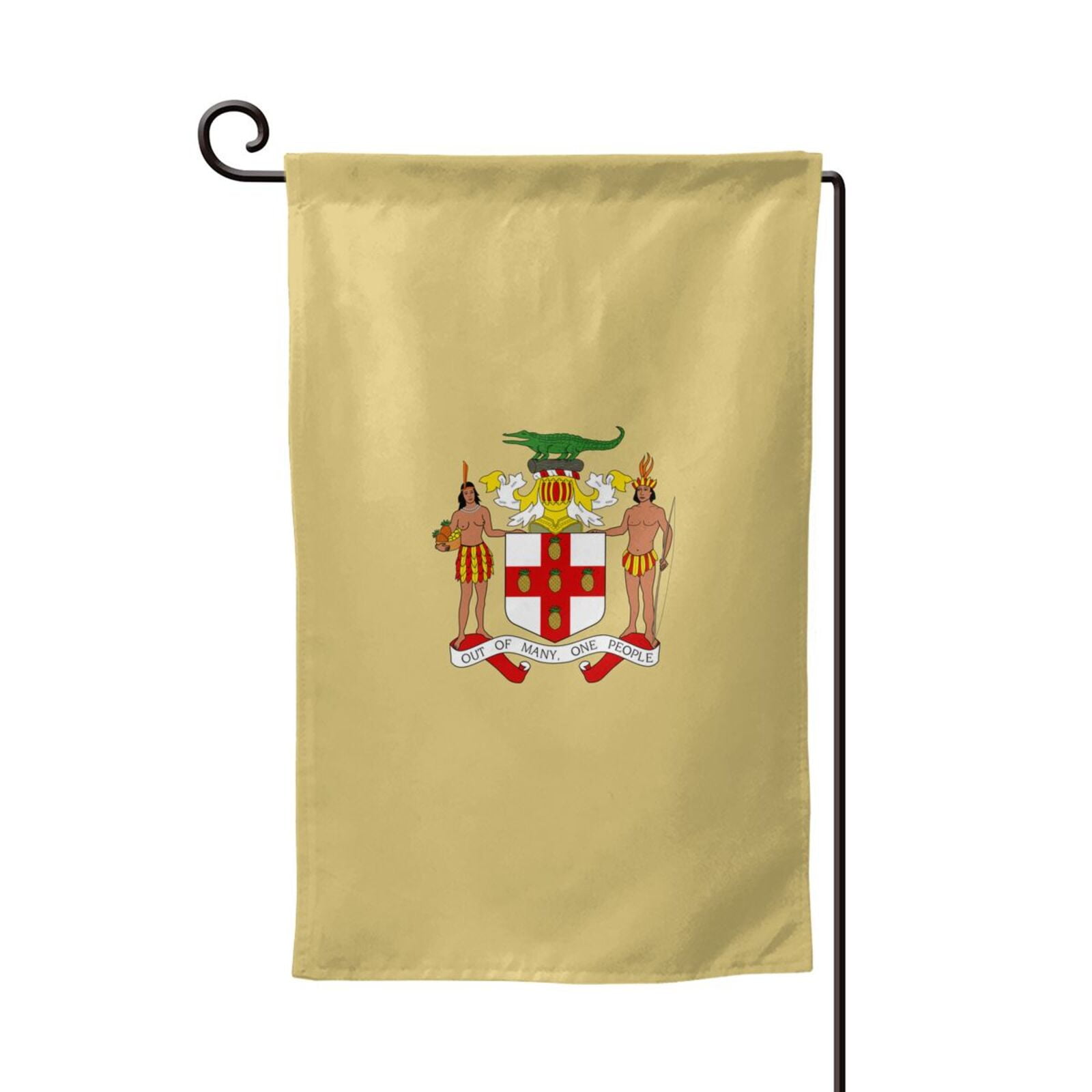 Coat Of Arms Of Jamaica Garden Flag Double Sided Flags with Vivid Color ...