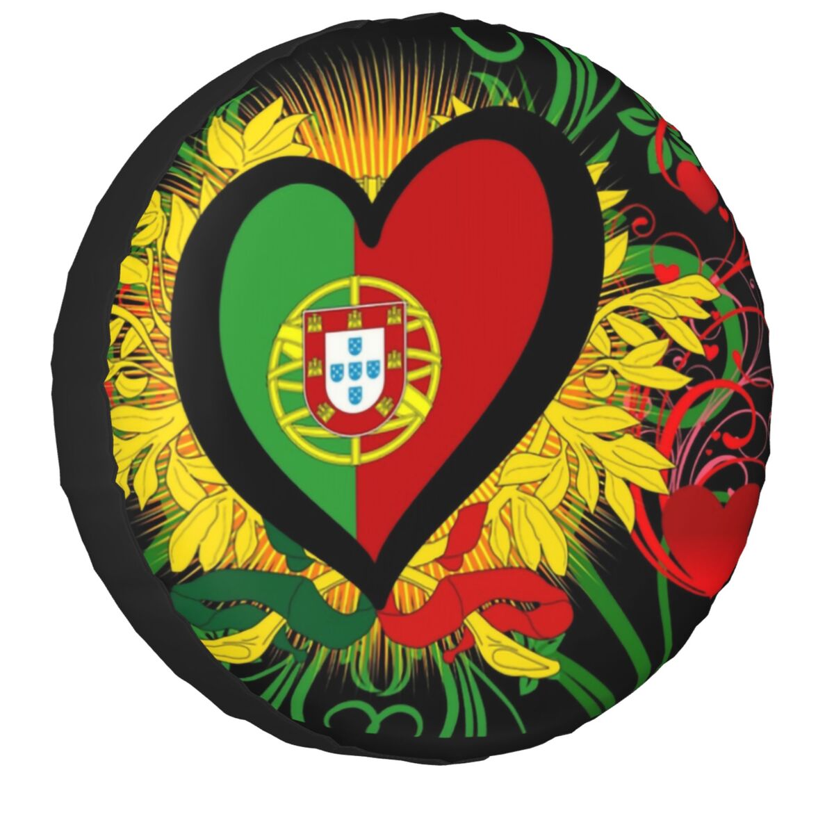 Coat Of Arms Of Portugal Art Spare Wheel Tire Cover Case Portuguese ...