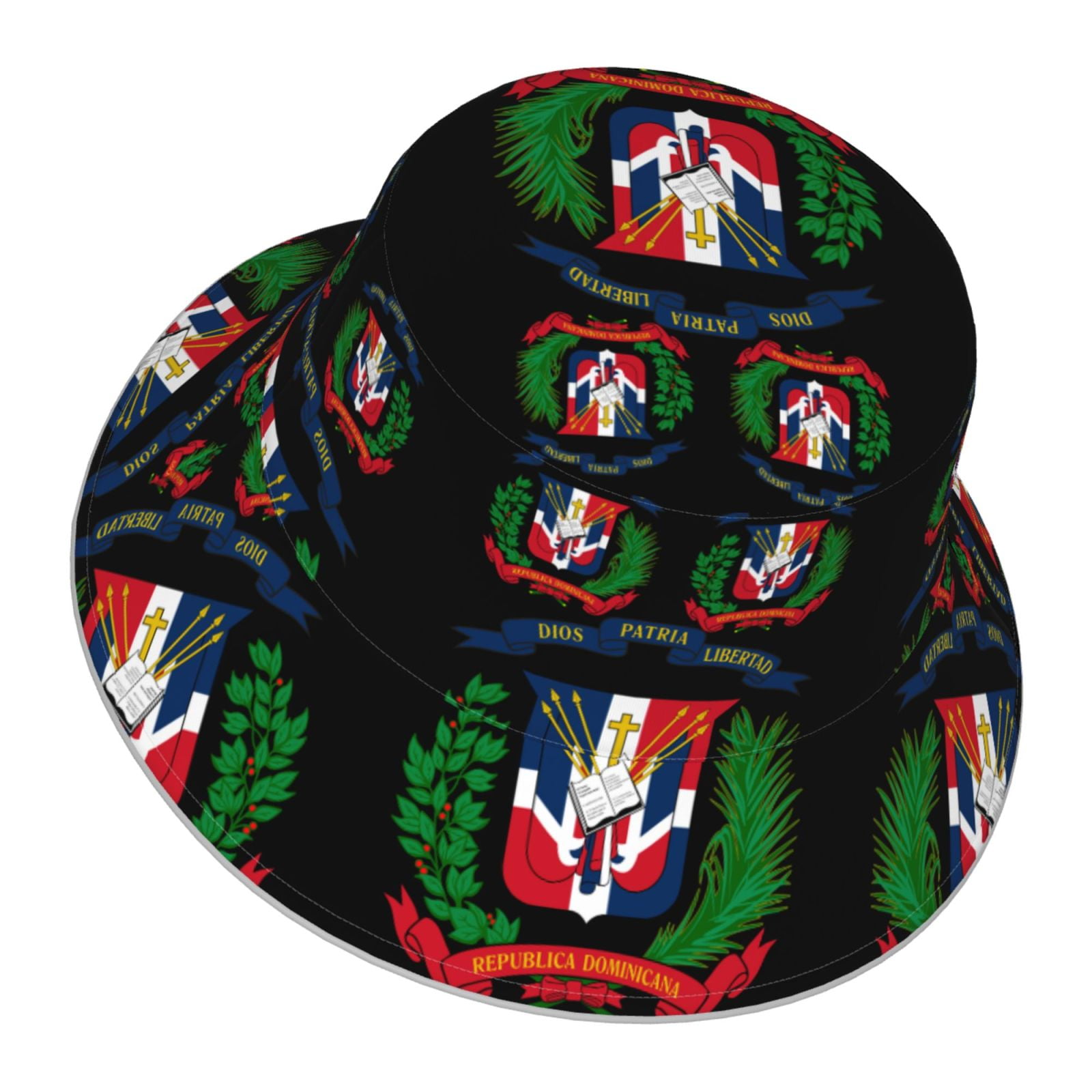 Coat Of Arms Of The Dominican Republic Bucket Hat With Reflective ...