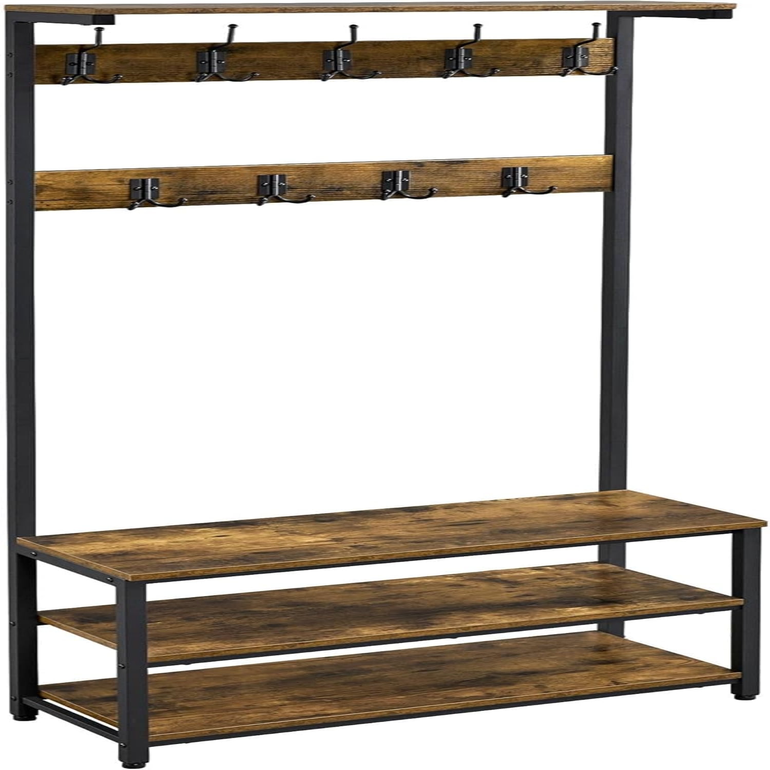 Coat Rack 23 Hooks and 3 Free Standing Hall Tree/Hat Tree for Office ...