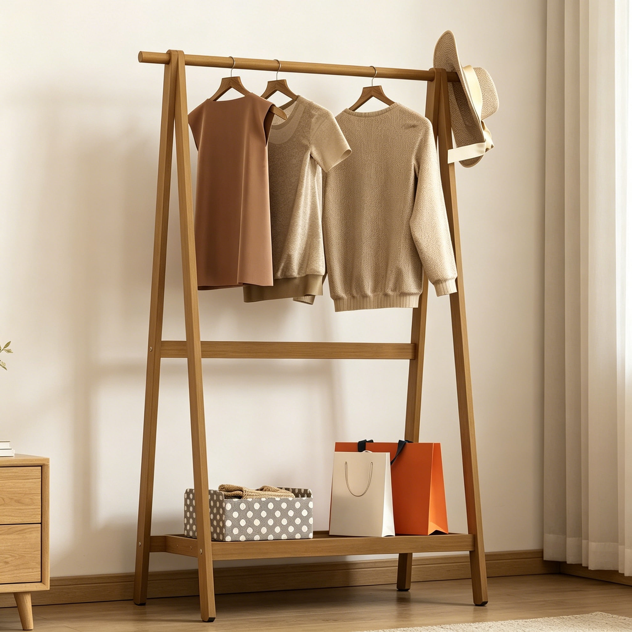 Coat Rack Freestanding, Clothing Rack for Hanging Clothes, Coat Stand ...