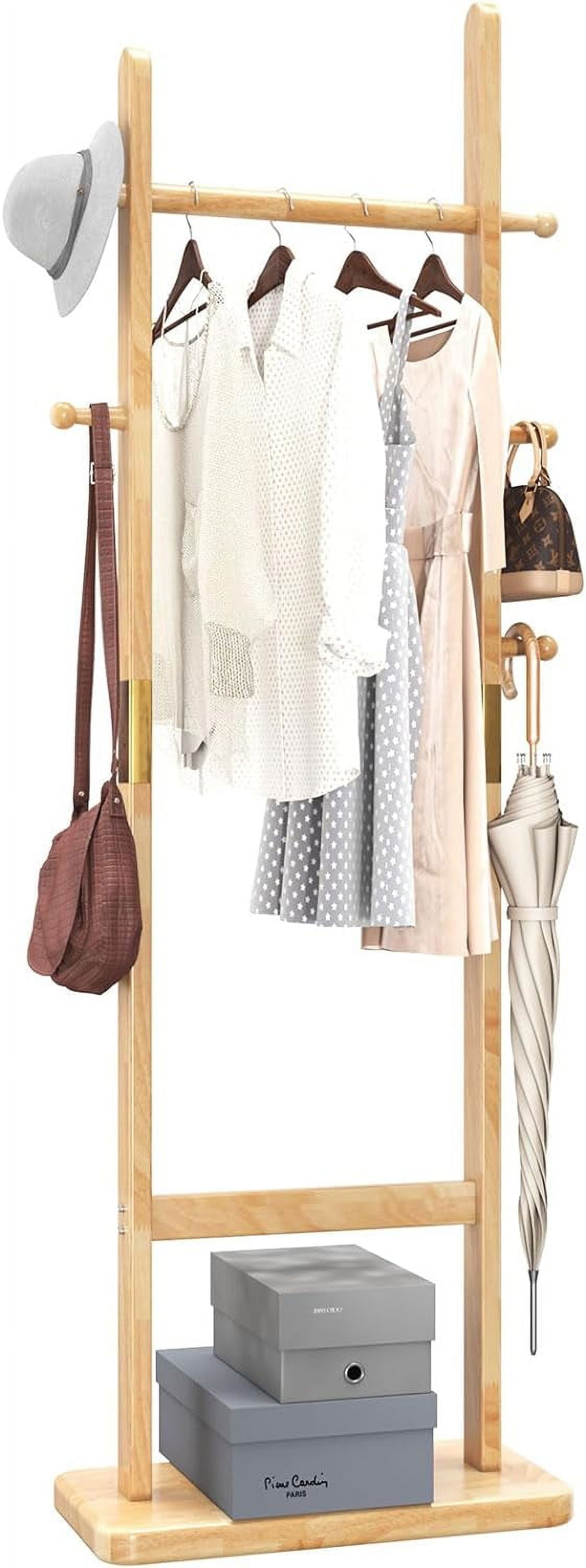 Coat Rack Freestanding, Coat Tree with 2 Main Rods and Stable Design ...