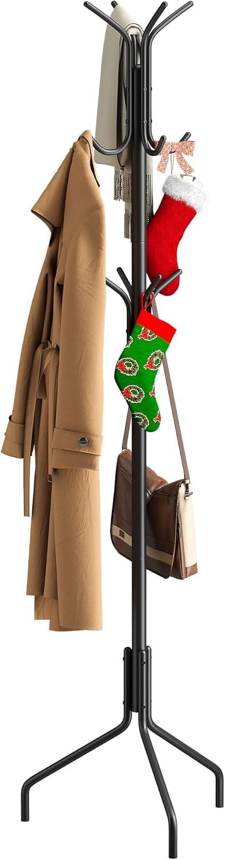 Coat Rack Freestanding Coat Tree Standing Coat and Hat Hanger Jacket ...