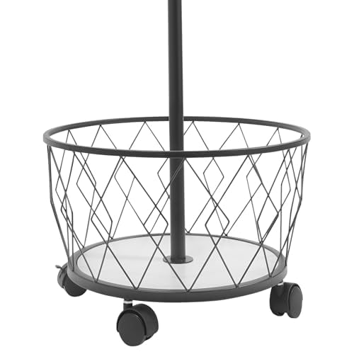 Coat Rack Freestanding, Coat Tree with Umbrella Holder, Metal Coat Rack ...