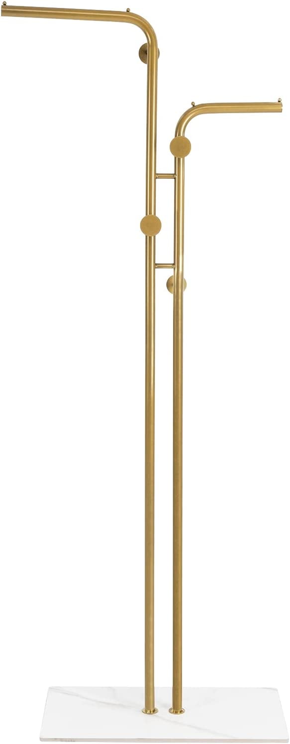 Coat Rack Freestanding, Metal Coat Tree Stand with Round Hooks, Coat ...