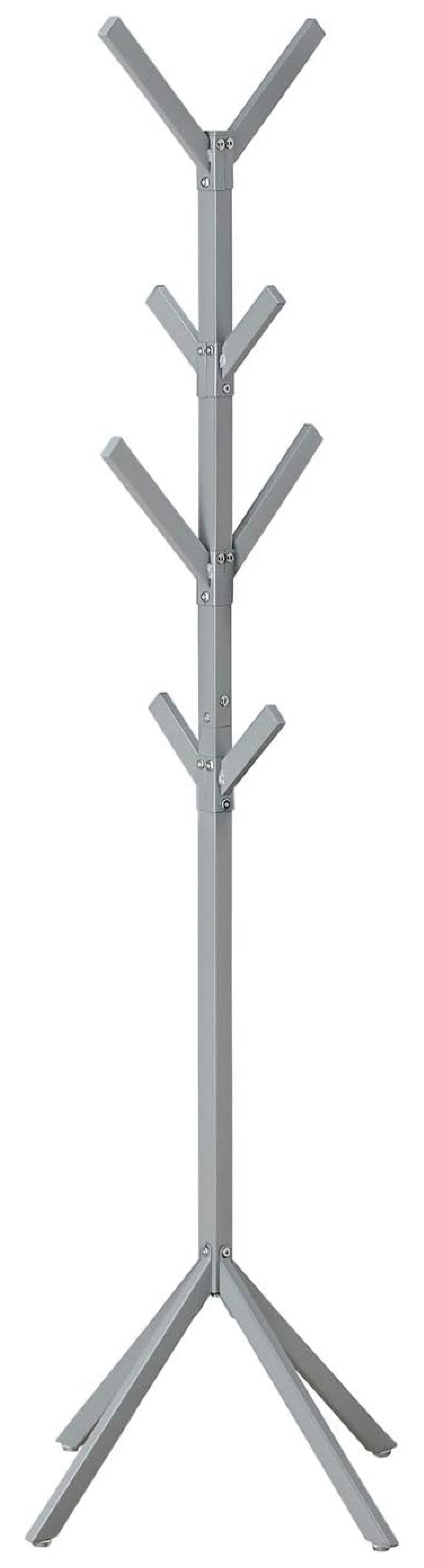Coat Rack, Hall Tree - Free Standing Metal Coat Rack 8 Hook - 70 ...