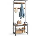 Coat Rack, Hall Tree with Shoe Bench for Entryway, Entryway Bench with ...