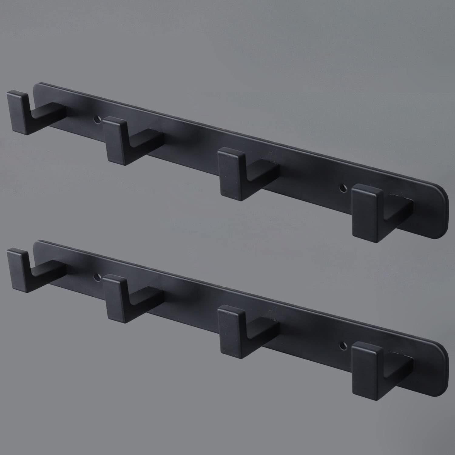 Coat Rack, Heavy Duty Stainless Steel 4 Tri Coat Hook Hanger, Wall ...