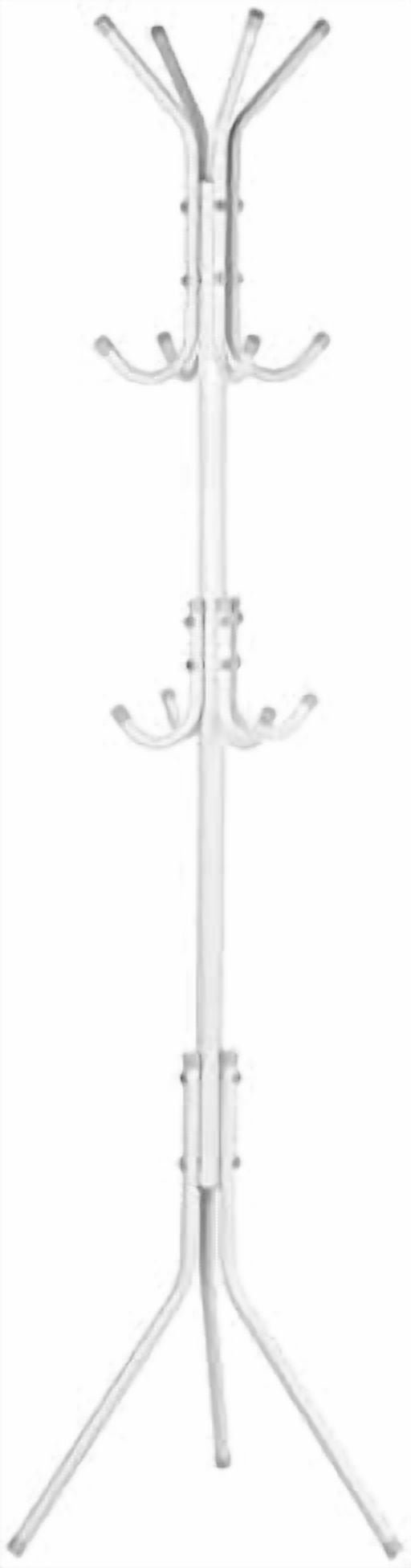 Coat Rack Stand, 10 Hooks Free Standing Hat Hanger Metal Hall Tree ...
