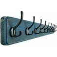 Coat Rack Wall: 38-1/4" Long, Patented, Heavy-Duty, 10-Double-Hooks ...
