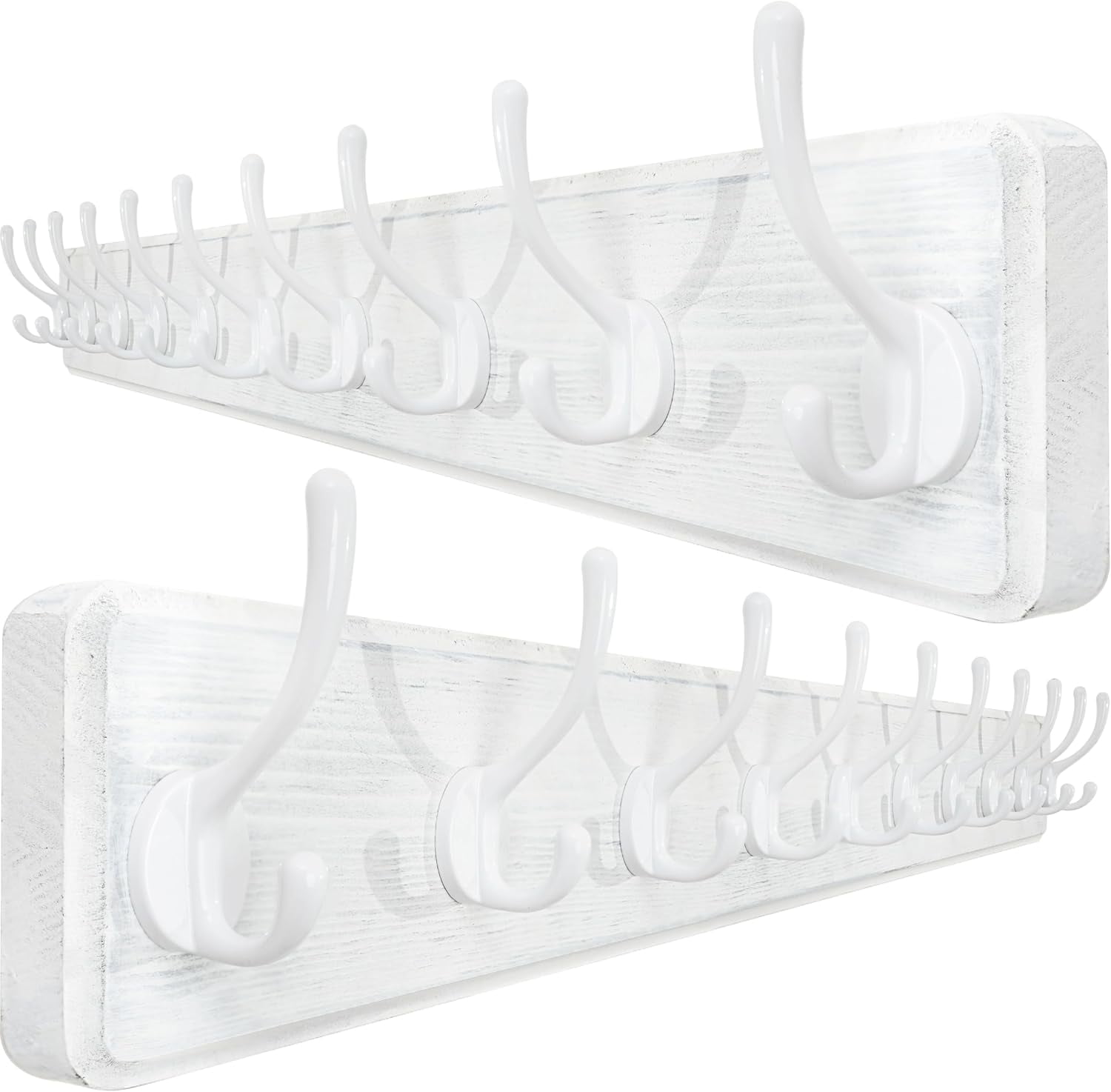 Coat Rack Wall Mount,10 Hooks,38 9/16" Long Coat Hooks Wall Mounted ...