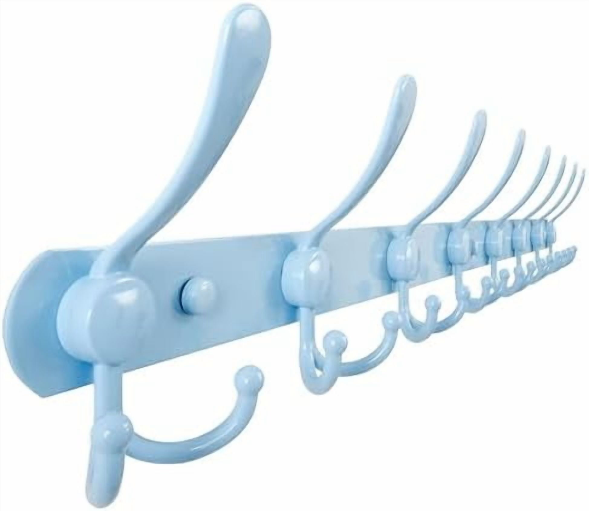 Coat Rack Wall Mount - 29.5” Long 8-Tri-Hooks Heavy Duty Coat Hanger ...