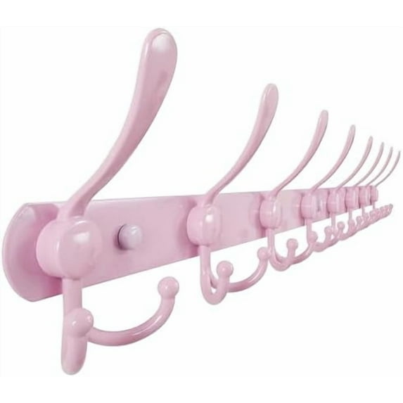 Coat Rack Wall Mount - 29.5” Long 8-Tri-Hooks Heavy Duty Coat Hanger ...