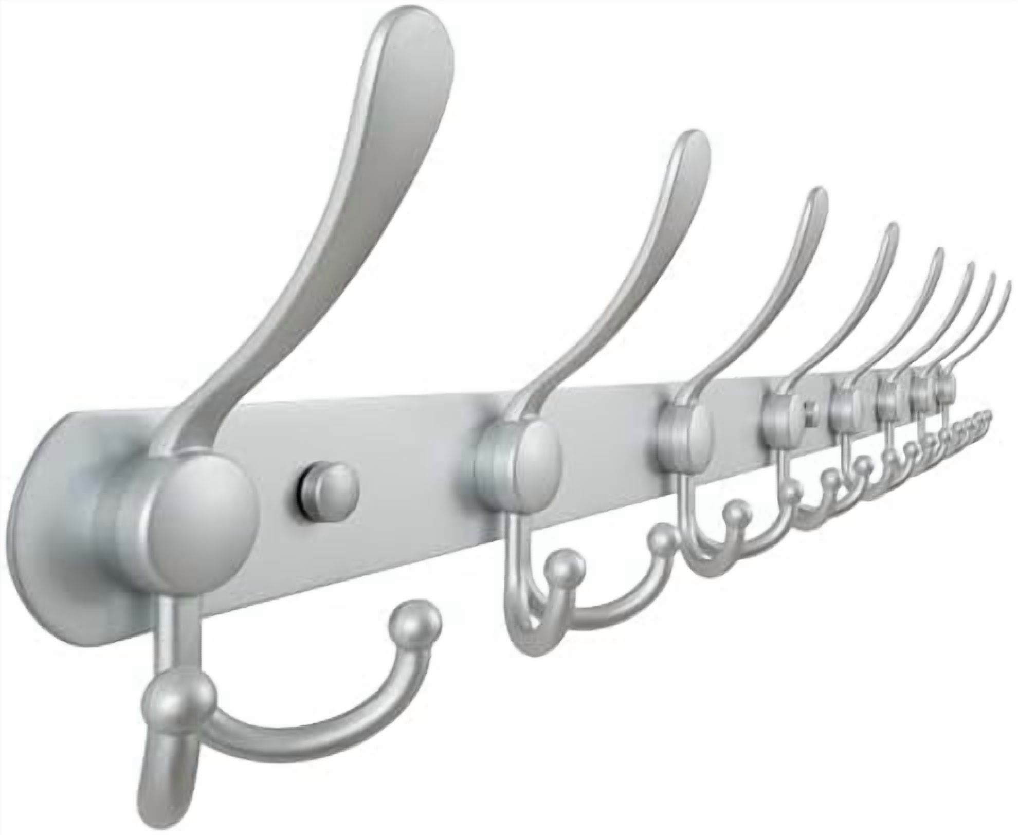 Coat Rack Wall Mount - 29.5” Long 8-Tri-Hooks Heavy Duty Coat Hanger ...