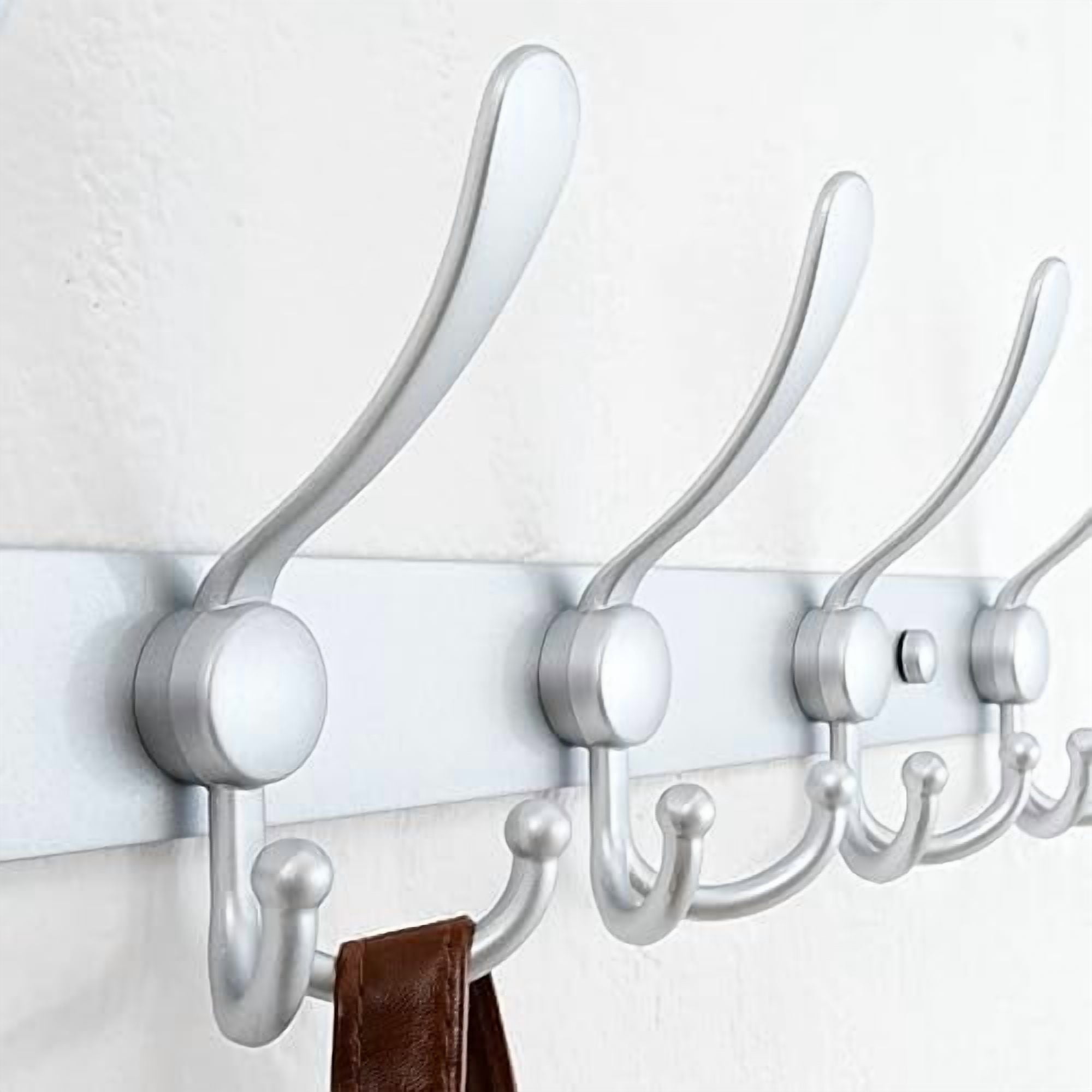 Coat Rack Wall Mount - 29.5” Long 8-Tri-Hooks Heavy Duty Coat Hanger ...