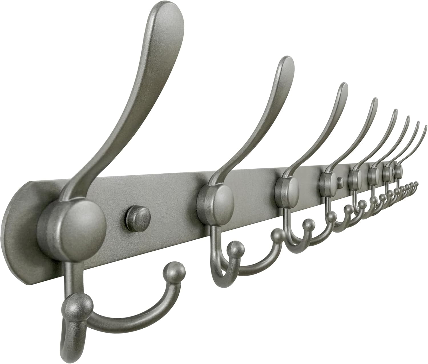 Coat Rack Wall Mount - 29.5\u201D Long 8-Tri-Hooks Heavy Duty Coat ...