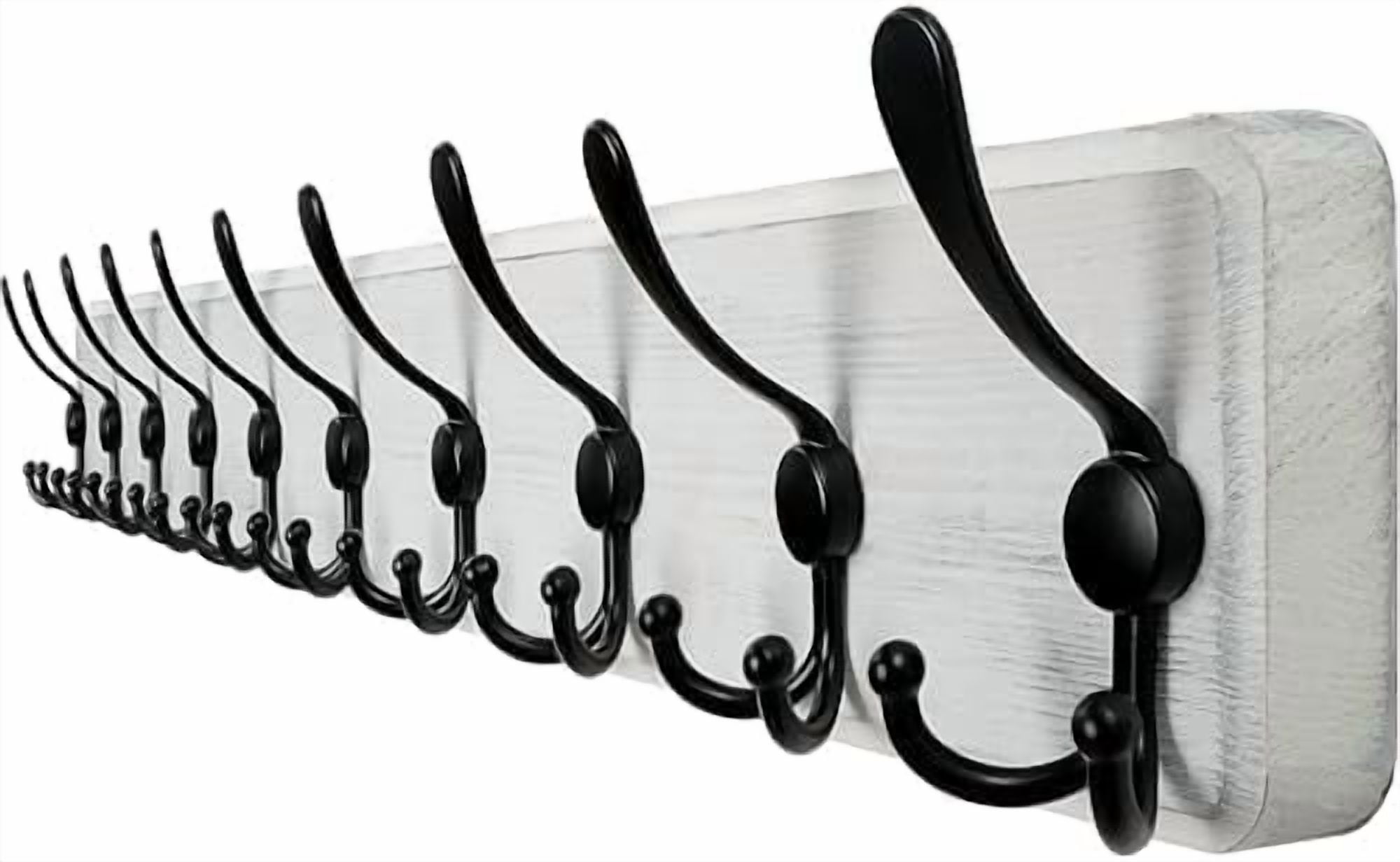 Coat Rack Wall Mount,38 9/16" Long,10 Hooks,Large Coat Hooks Wall ...