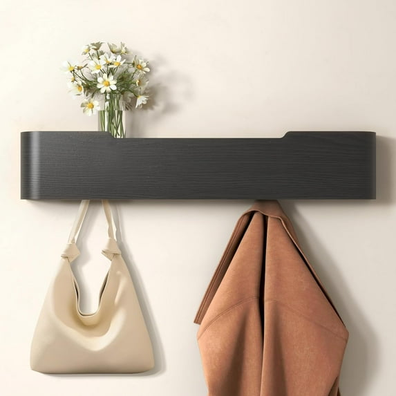 Coat Rack Wall Mount Entryway Organizer Modern Key Holder Wall Mount ...