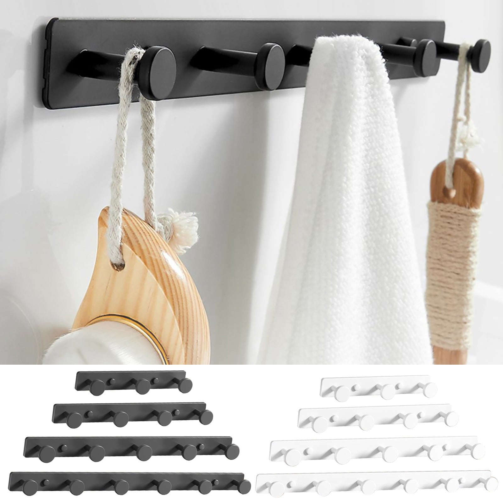 Coat Rack Wall Mount,Over the Door Hooks,Hanging Clothes Rack Without ...