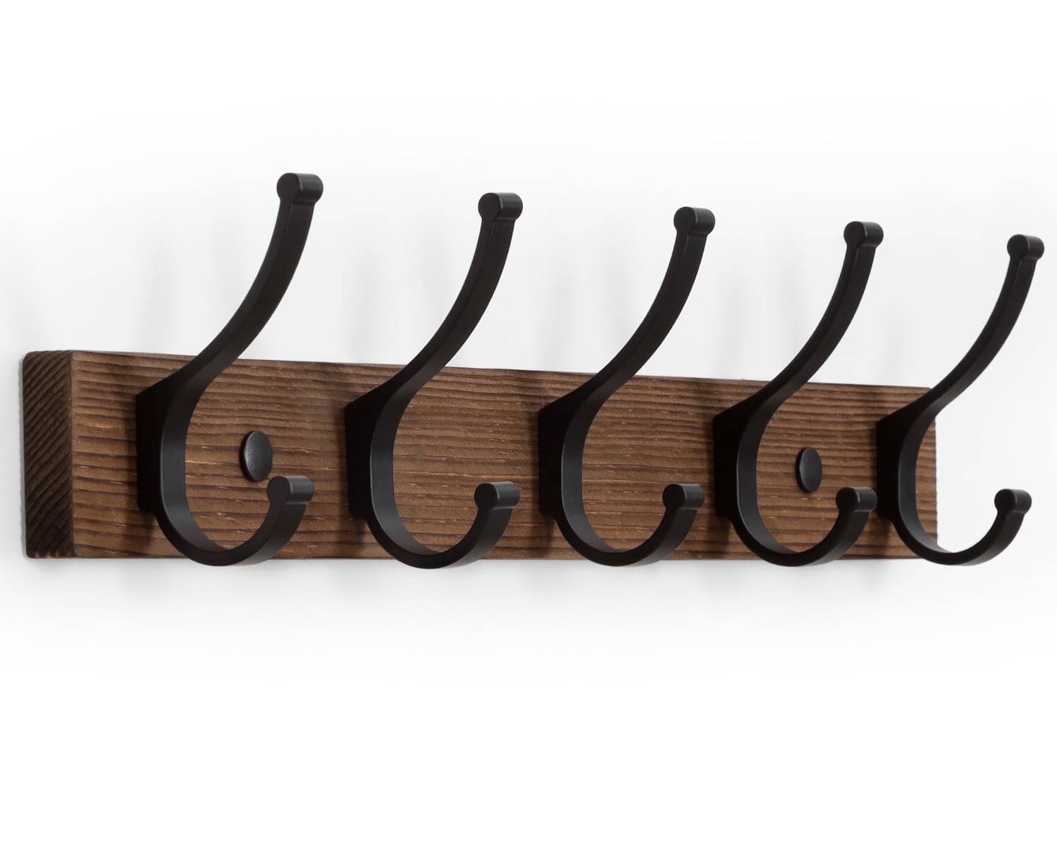 Optish Coat Rack Wall Mount, Wooden Wall Hooks, Space-Saving Decorative ...
