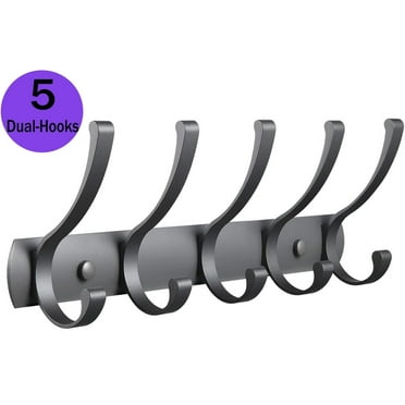 iDesign York Lyra Over-the-Door 5-Hook Rack, Chrome Silver - Walmart.com