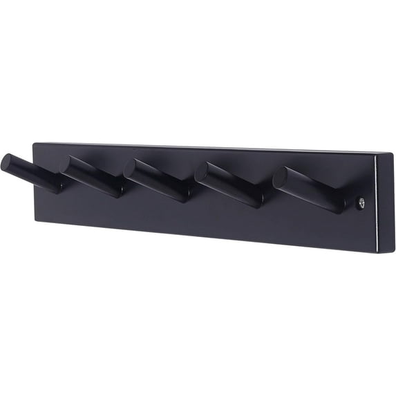 Coat Rack Wall Mounted - 10 Peg Hooks 38-1/4" Long Heavy Duty Wall Coat ...