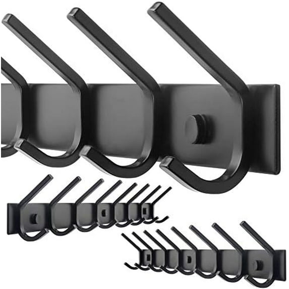 Coat Rack Wall Mounted,24 Inch 8 Hooks for Hanging Coats,Hook Rack Hook ...