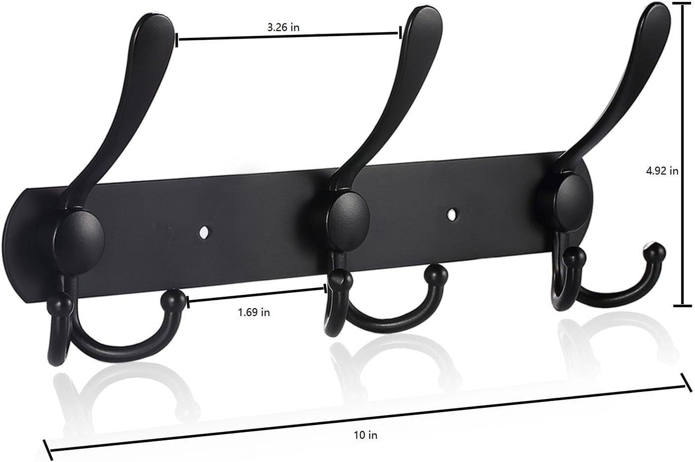 Coat Rack Wall Mounted,3 Tri Stainless Steel Coat Hook For Coat Hat ...