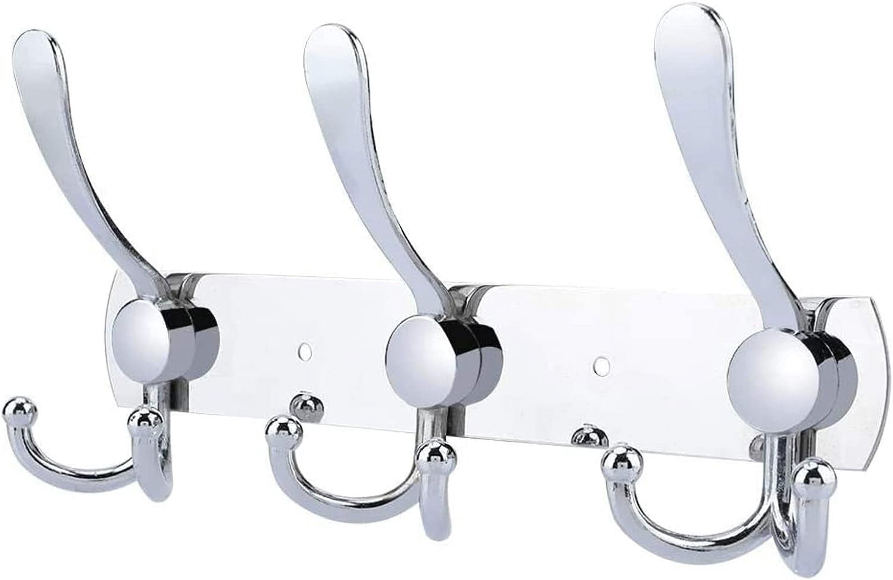 Coat Rack Wall Mounted,3 Tri Stainless Steel Coat Hook for Coat Hat ...