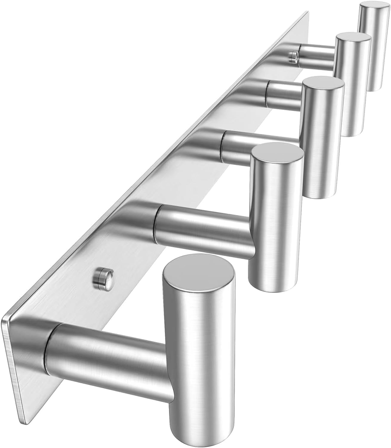 Coat Rack Wall Mounted, 5 "T Shaped Wall Hooks for Hanging, Heavy Duty ...