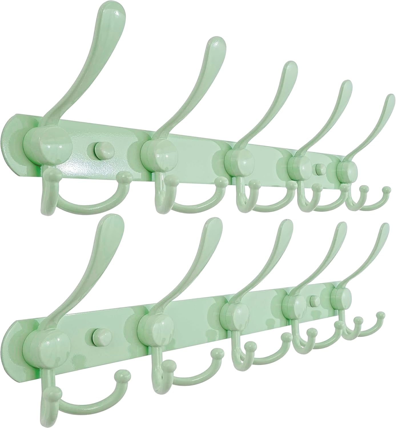 Coat Rack Wall Mounted - 5 Tri Hooks, Heavy Duty, Stainless Steel ...