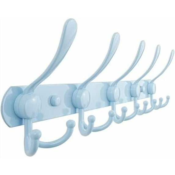 Coat Rack Wall Mounted - 5 Tri Hooks, Heavy Duty, Stainless Steel ...