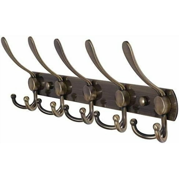 Coat Rack Wall Mounted - 5 Tri Hooks, Heavy Duty, Stainless Steel ...