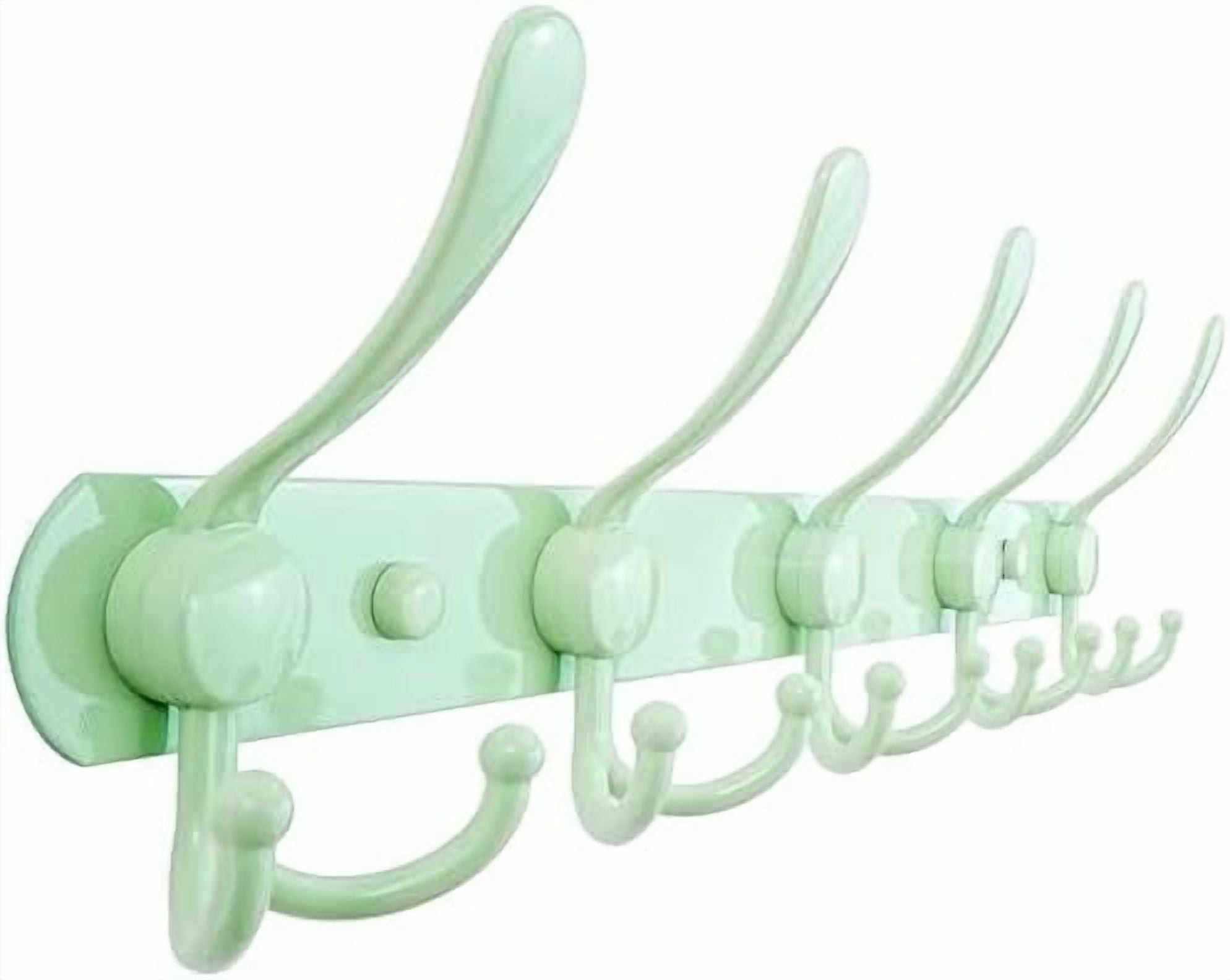 Coat Rack Wall Mounted - 5 Tri Hooks, Heavy Duty, Stainless Steel ...