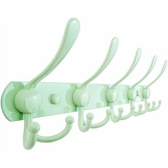 Coat Rack Wall Mounted - 5 Tri Hooks, Heavy Duty, Stainless Steel ...