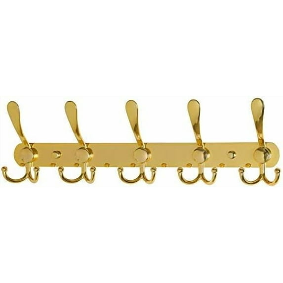Coat Rack Wall Mounted - 5 Tri Hooks, Heavy Duty, Stainless Steel ...