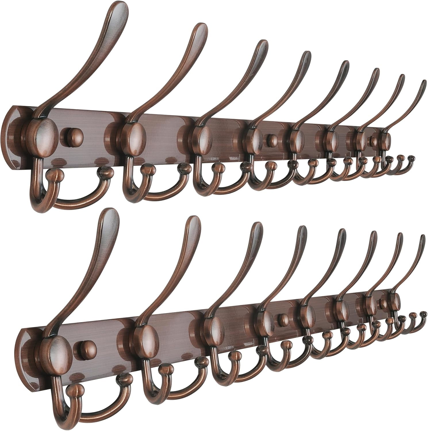 Coat Rack Wall Mounted - 5 Tri Hooks, Heavy Duty, Stainless Steel ...