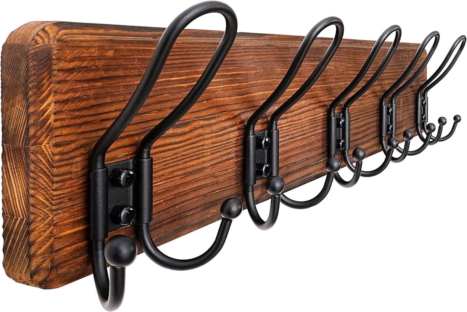 Coat Rack Wall Mounted - Heavy Duty Farmhouse Rustic Wall Coat Hanger ...