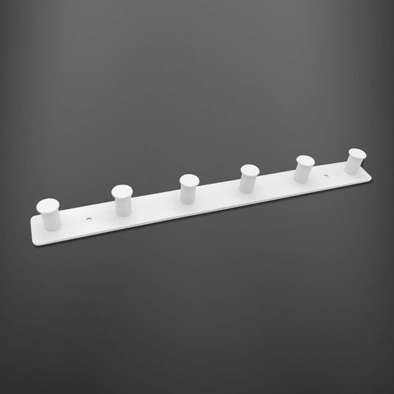 Coat Rack Wall Mounted, White Coat Hooks Adhesive & Screw in, Stainless ...