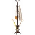 Coat Rack with Umbrella Holder, Metal Coat Rack Stand with 12 Hooks ...