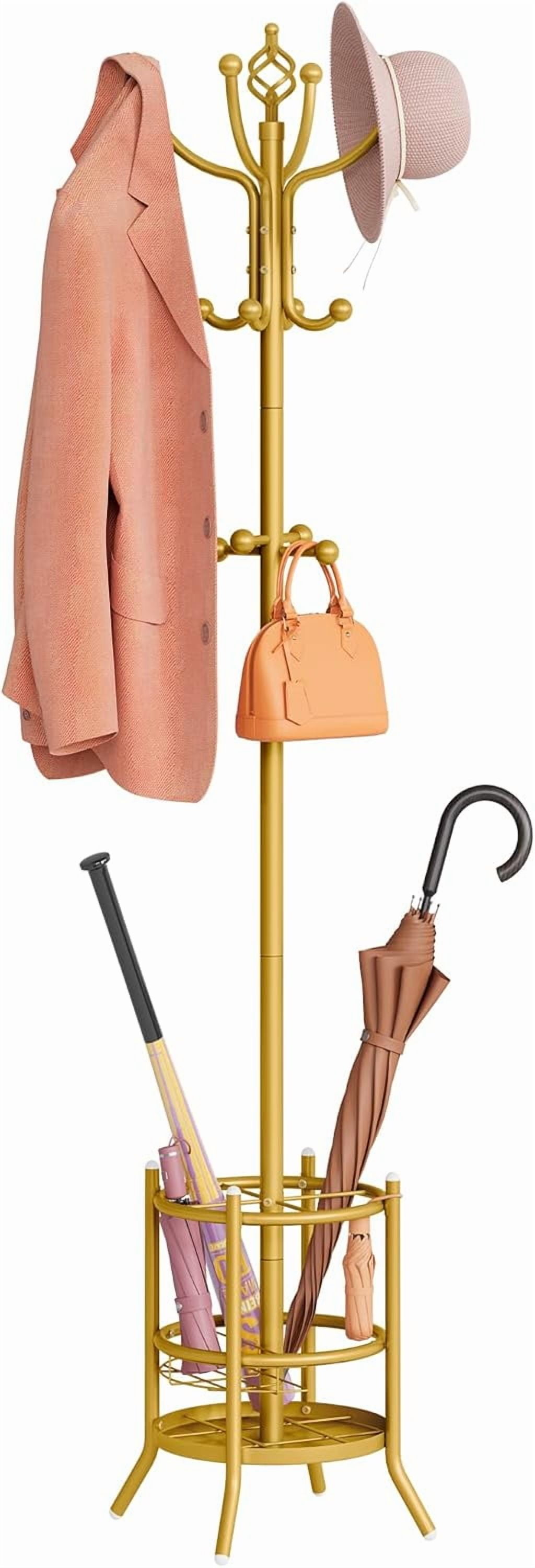 Coat Tree with Umbrella Holder, Coat Rack Freestanding, Coat Hangers ...