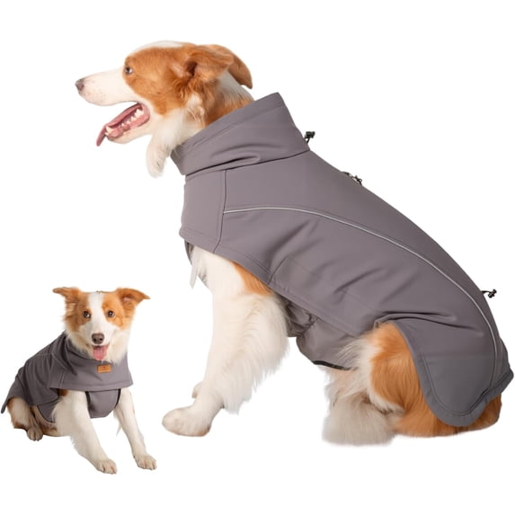 Coat Warm Winter Coat Dogs Jacket with Reflective Pet Fleece Vest Zip ...