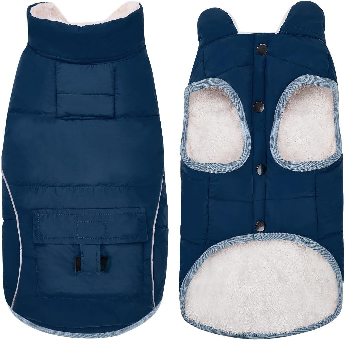 Coat - Warm Winter Coat , Reflective Winter Jacket with Pocket, Puppy ...