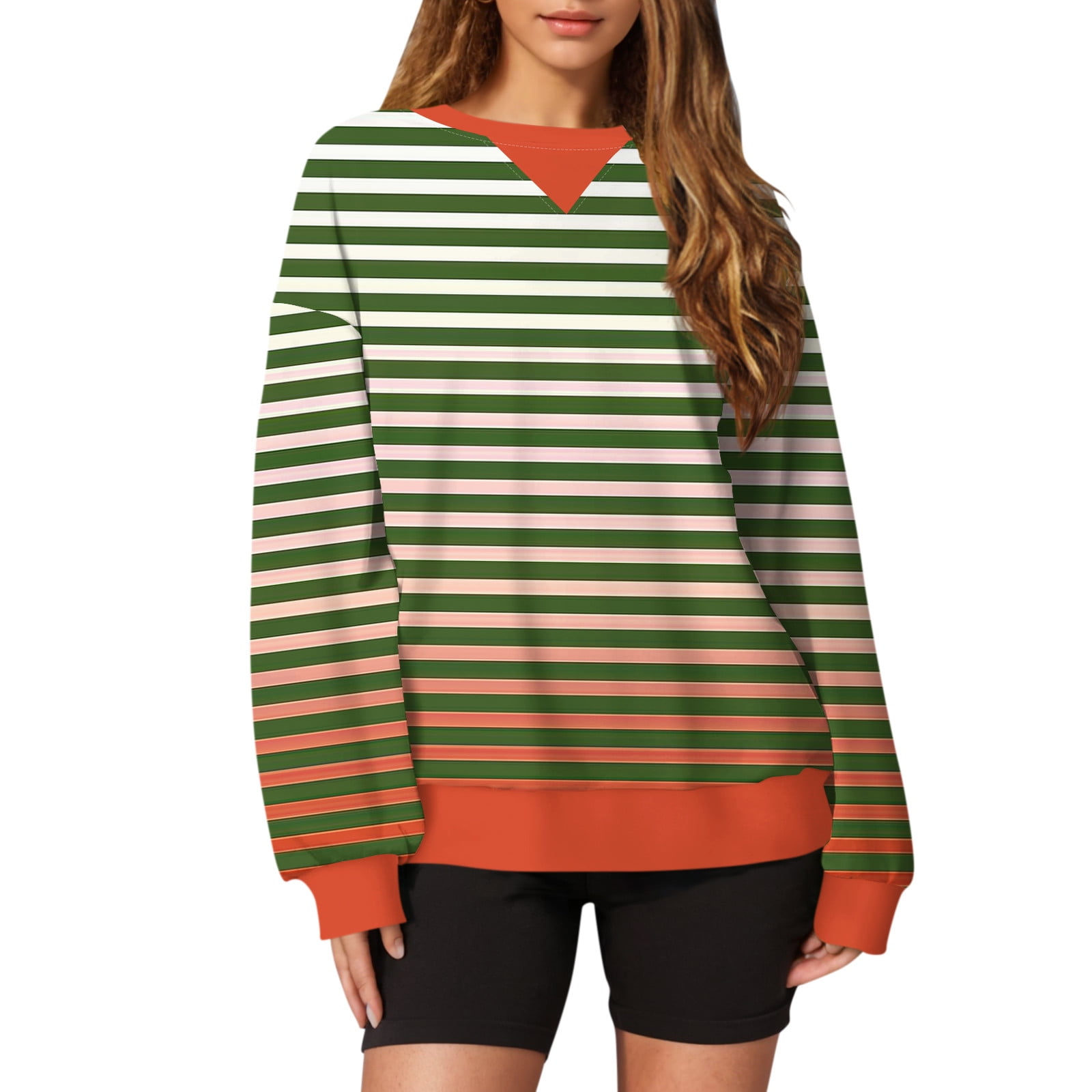 Coat for WomenWomen's Casual Printing Pullover Long Sleeve Shirt ...