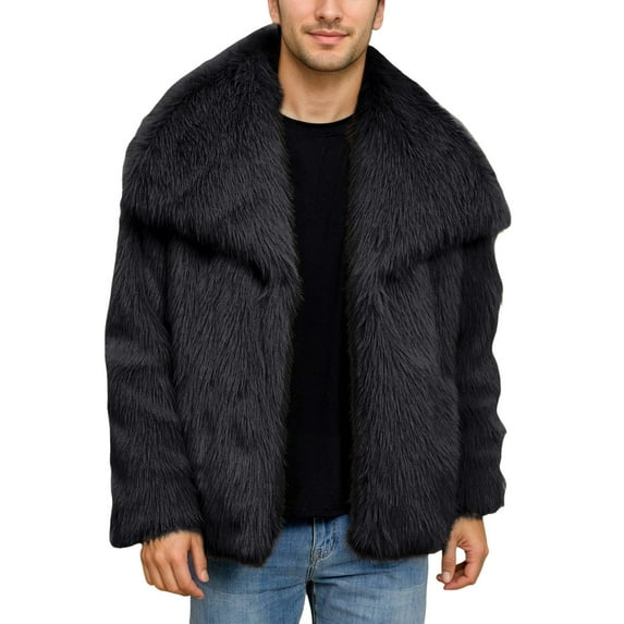 Coat for man Men's Hooded Jacket Winter Warm Coat Soft Windproof ...