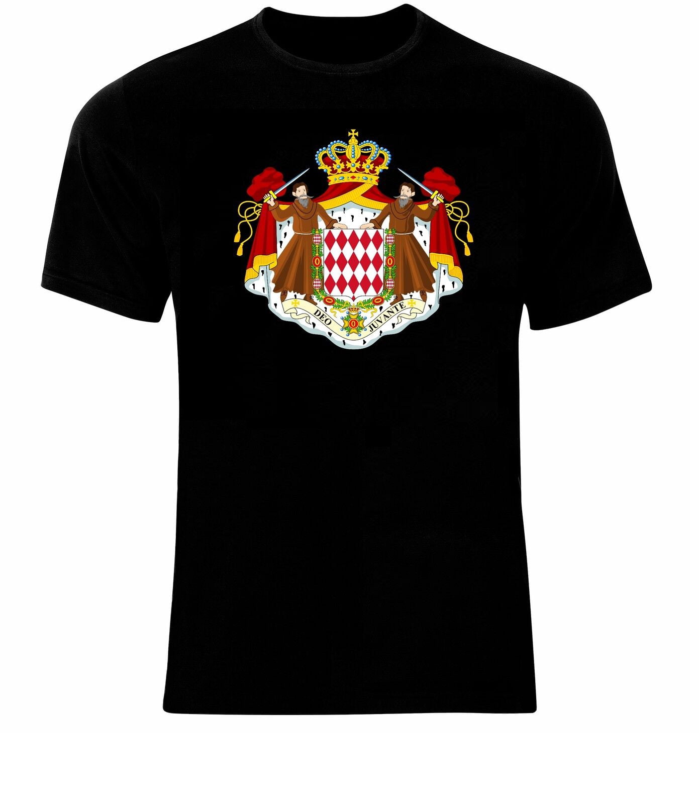 Coat of Arms Of The Monaco Arms Flag T-Shirt All Sizes - Walmart.com