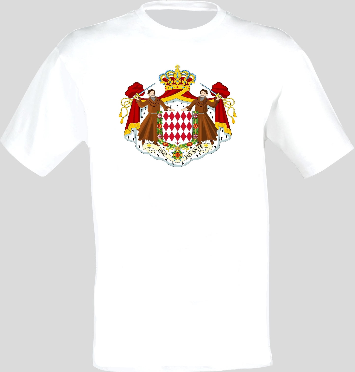 Coat of Arms Of The Monaco Arms Flag T-Shirt All Sizes - Walmart.com